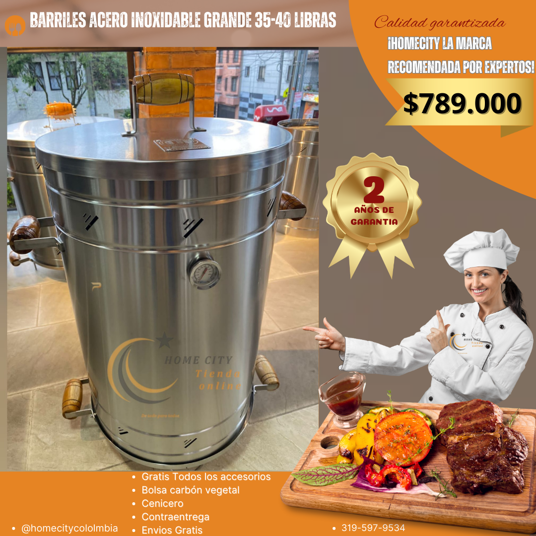Barril Grande 35 A 40 APROX. libras Gratis Gancho de pollo+ Garra de O ...